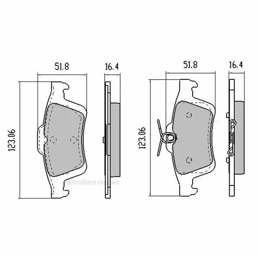 FREMAX FBP125401 колодки дисковые передние!\ Opel Vectra C 2.2 16v 02-08