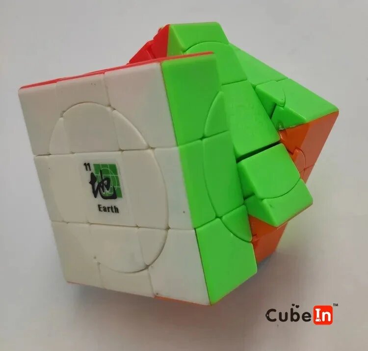 MF8 Crazy 3x3 Plus Кубик Рубика Черный Зеленый, Earth Stickerless