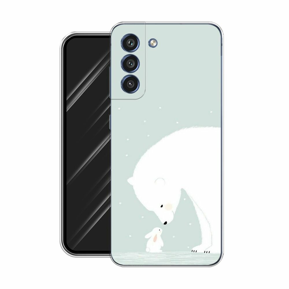 Чехол на Samsung Galaxy S21 FE 5G / Самсунг Галакси S21 FE с принтом Белоснежная дружба — фото 1