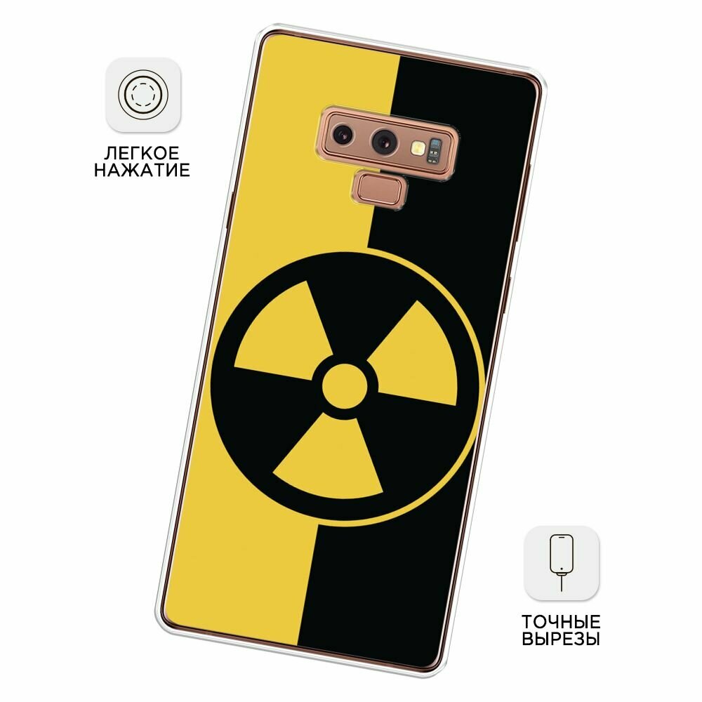 Чехол на Samsung Galaxy Note 9 / Самсунг Галакси Нот 9 с принтом "Эмблема черно-желтая" — фото 1