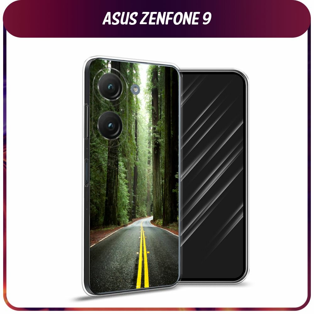 Чехол на Asus ZenFone 9/ZenFone 10 / Асус Зенфон 9/Зенфон 10 с принтом "Лес 17"