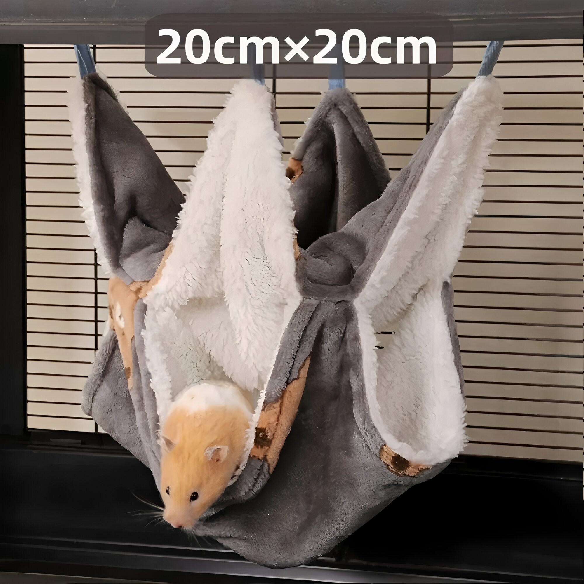 Гамак для крыс, грызунов, хорьков, гамак двухъярусный, 20х20 см. Подвесной домик для грызунов