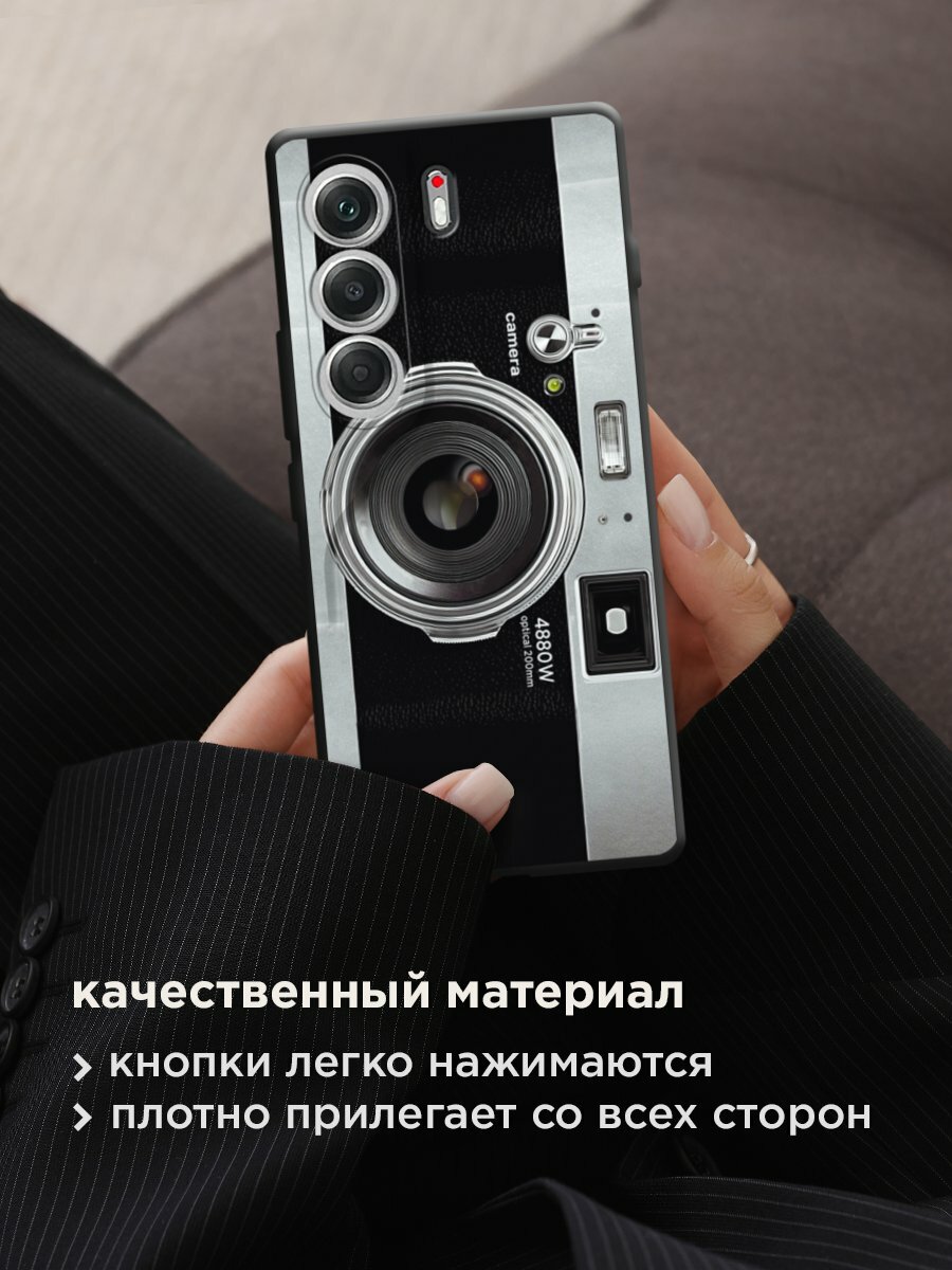 Чехол на Tecno Camon 40 / Текно Камон 40 с принтом "Ретро камера 3" — фото 1
