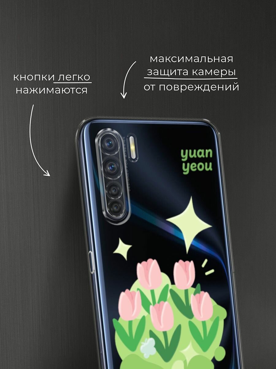 Чехол на Oppo A91/Reno 3 / Оппо A91/Рено 3 с принтом "Protect nature" — фото 1