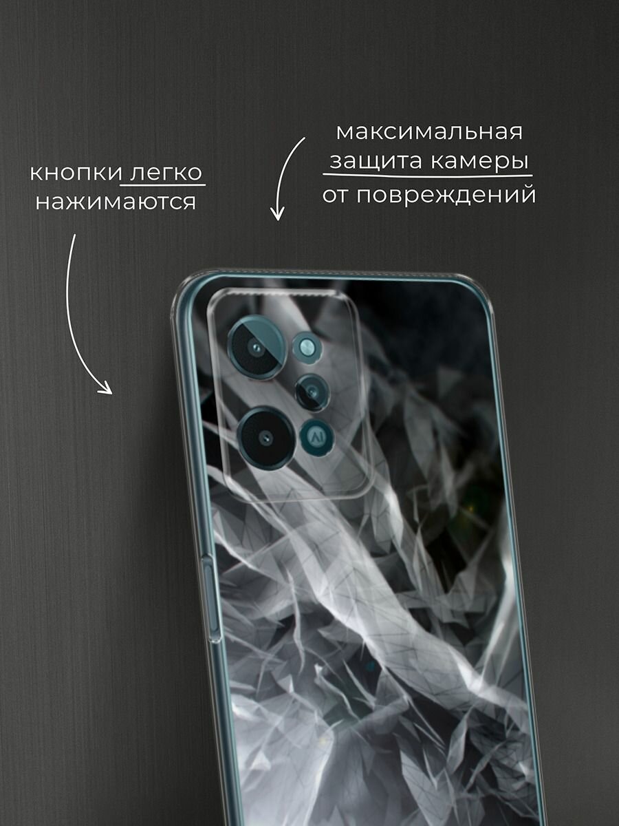 Силиконовый чехол на Realme C31 / Реалми C31 с принтом "Абстракция 9" — фото 1