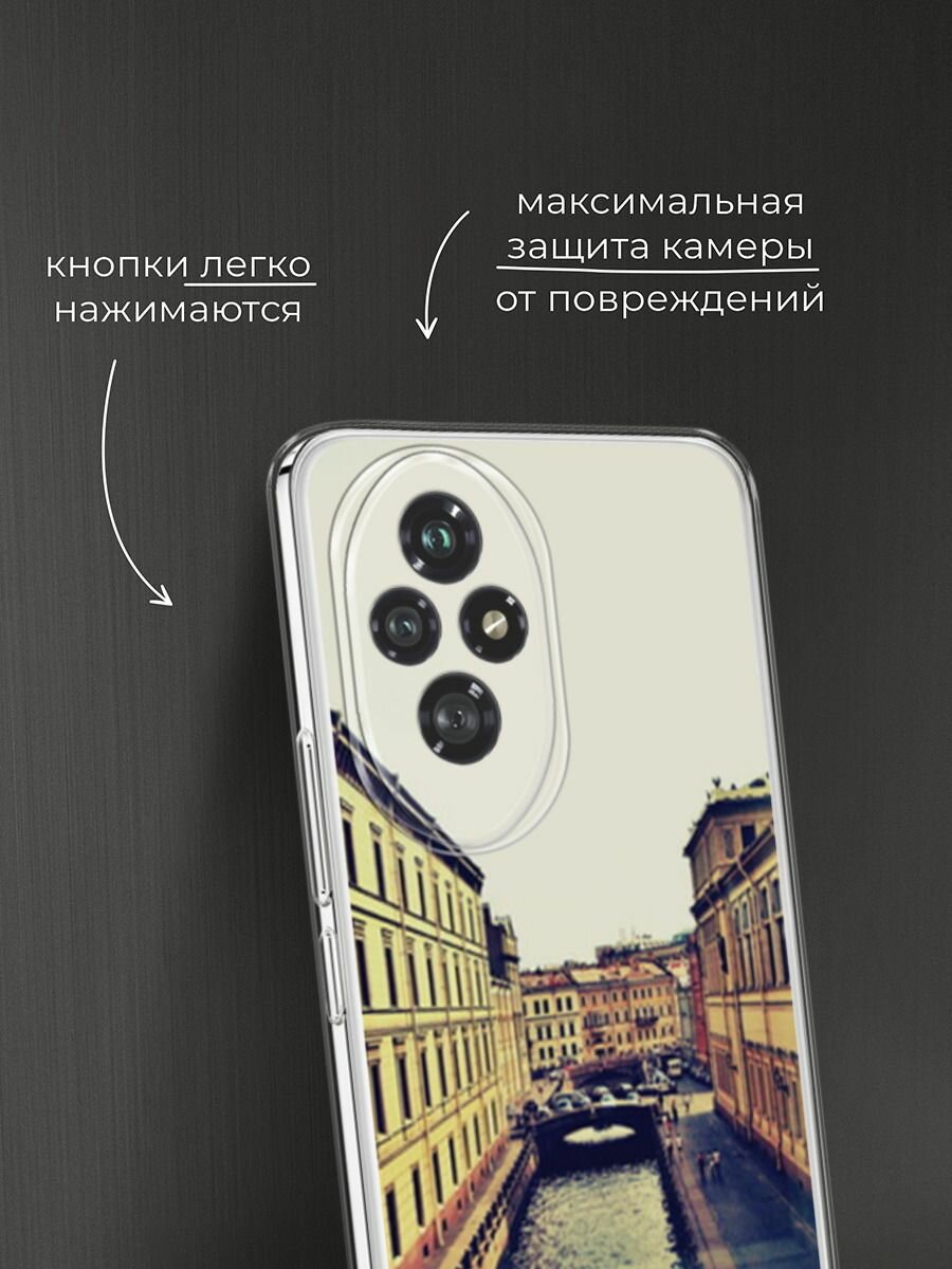 Силиконовый чехол на Honor 200 / Хонор 200 с принтом "Санкт-Петербург" — фото 1
