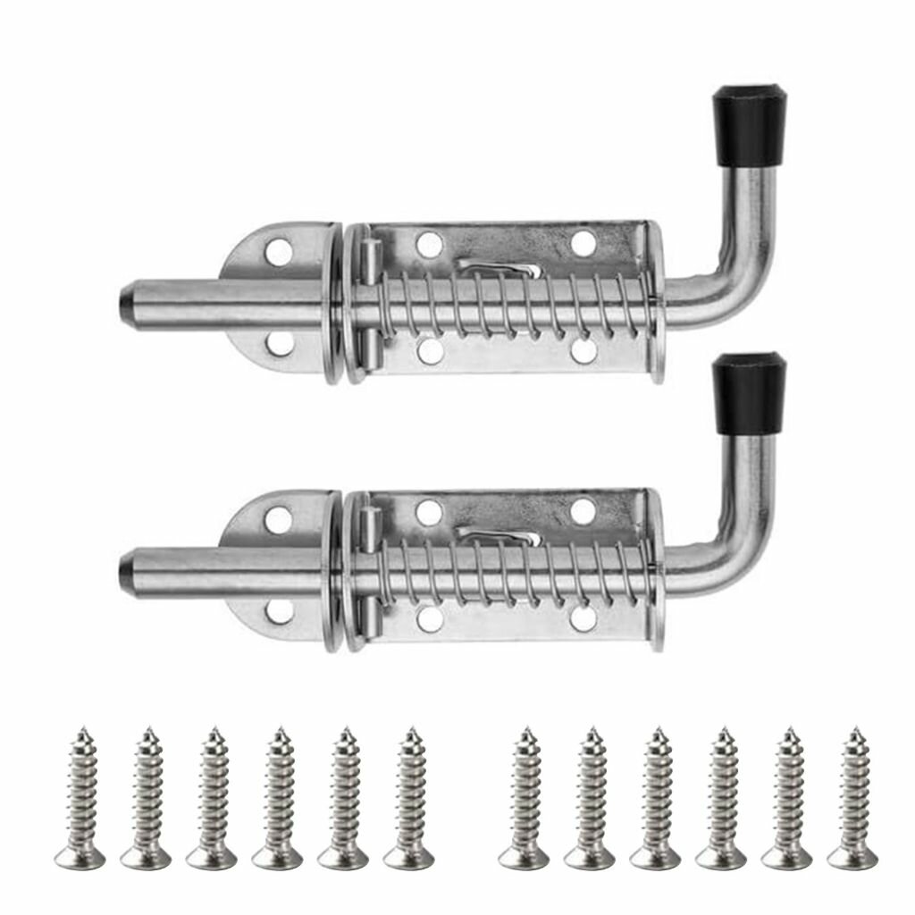 1/2 шт, подпружиненные защелки из нержавеющей стали, сверхмощные замки для раздвижных дверей, болт, простая установка