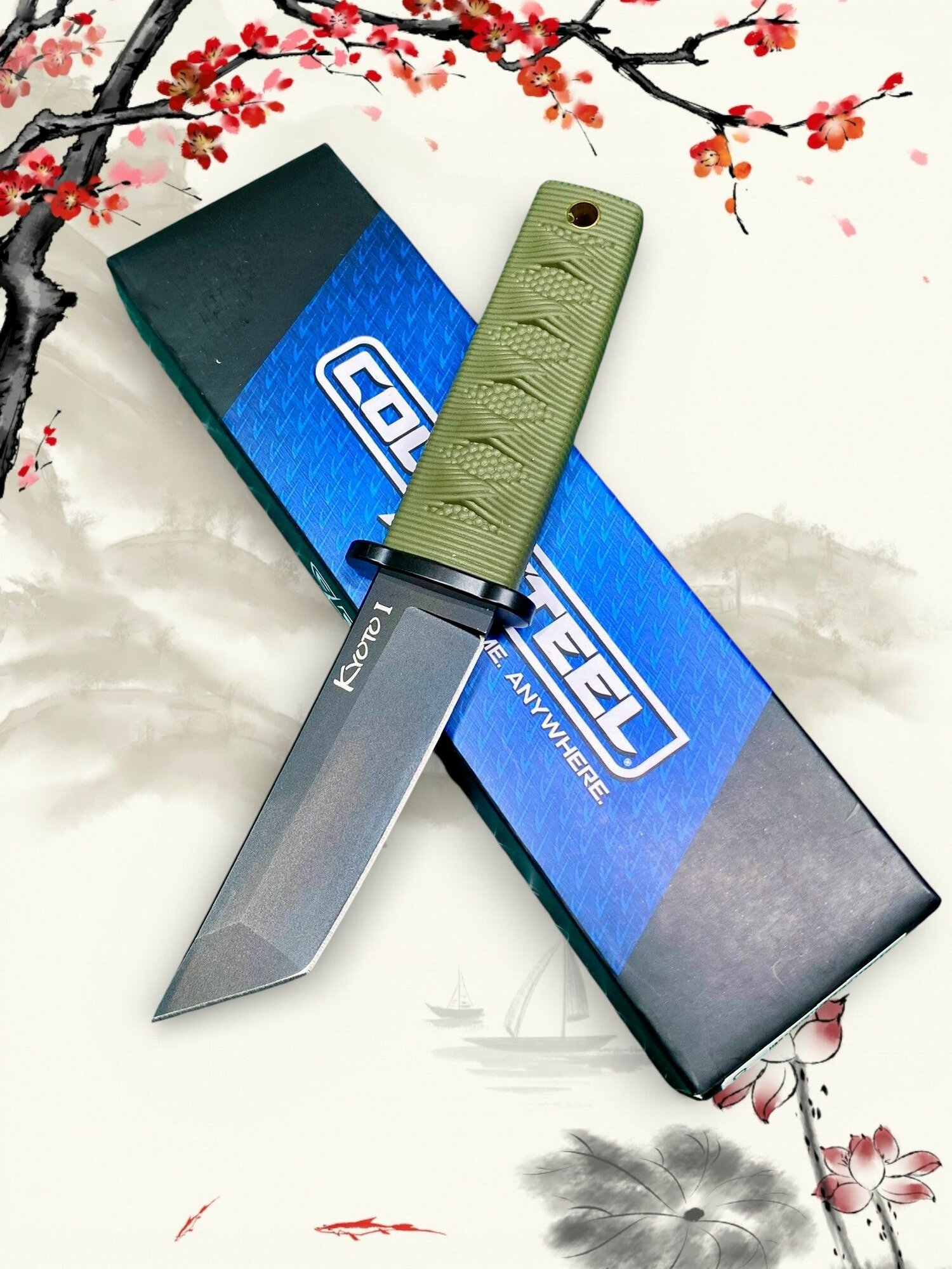 Нож Cold Steel Kyoto I OD Green / Black, CS-17DA-ODBK