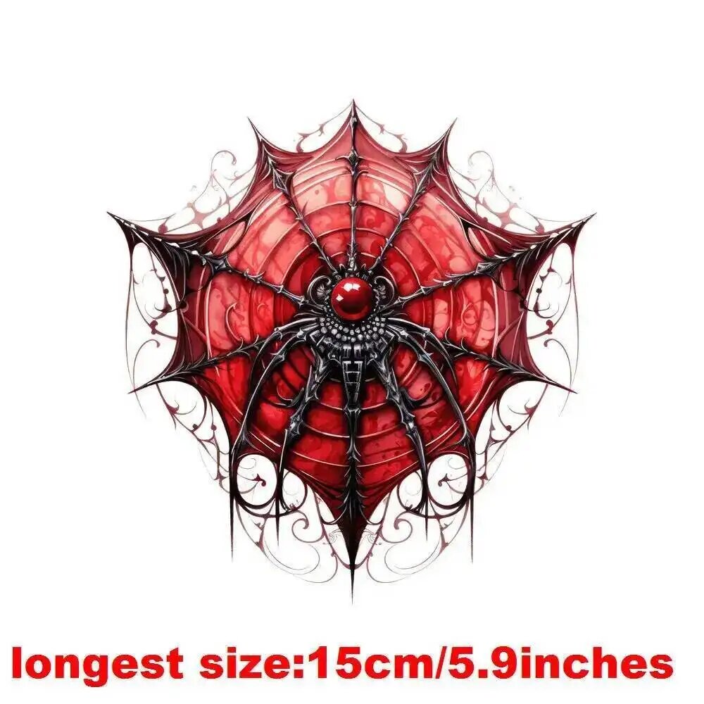 15 см детская теплая DTF переводная паутина тематическая наклейка железная модная женская нашивка на одежду наклейка футболка DIY аппликация