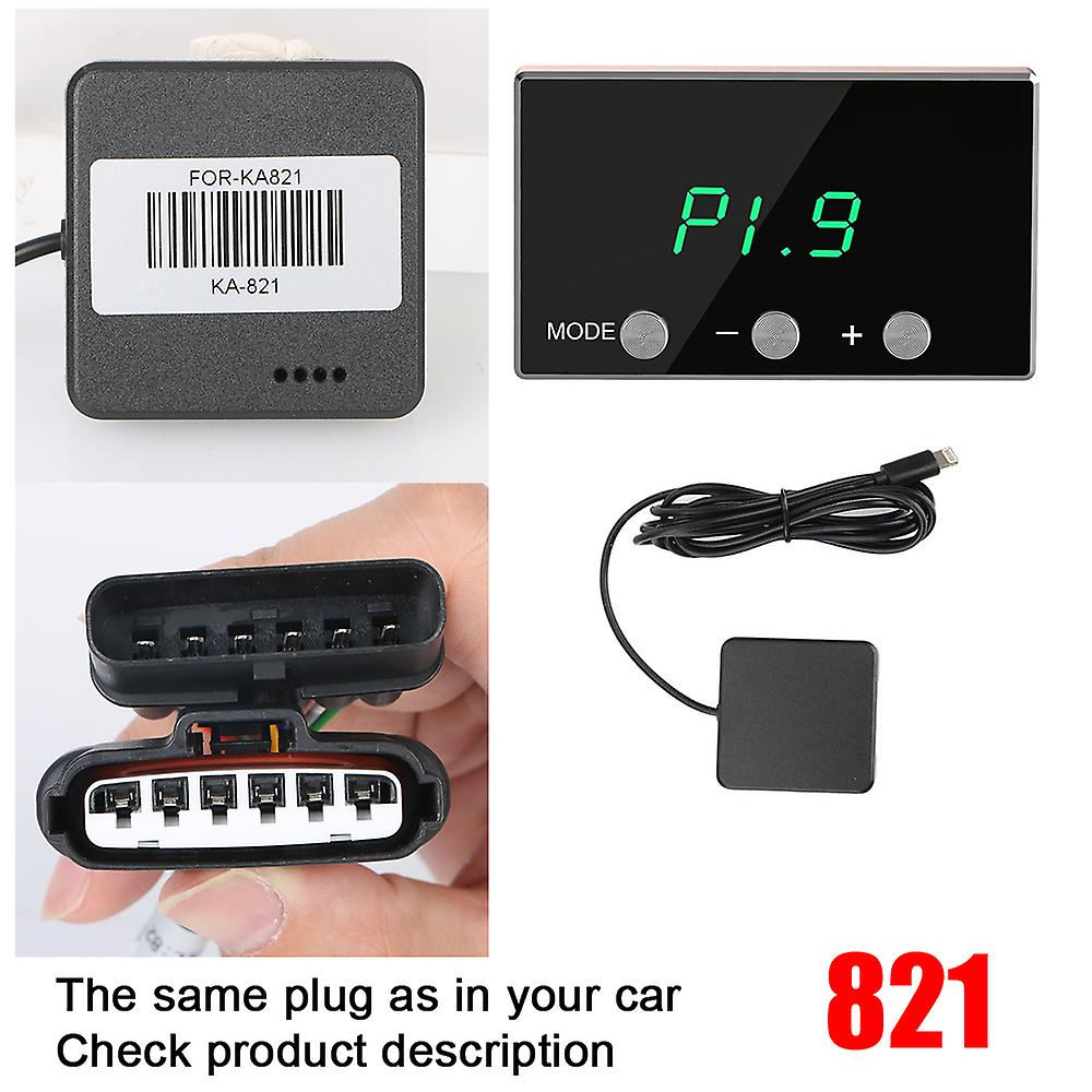 Контроллер реагирования дросселя Racing Accelerator Potent Booster с 9 режимами и 5 режимами встроенного тюнинга запчастей, аксессуар Plug Play, цвет: 821, размер: 50мм*31мм*6мм, материал: акриловая панель, цвет дисплея LED: зеленый, для CHEVROLET chevy