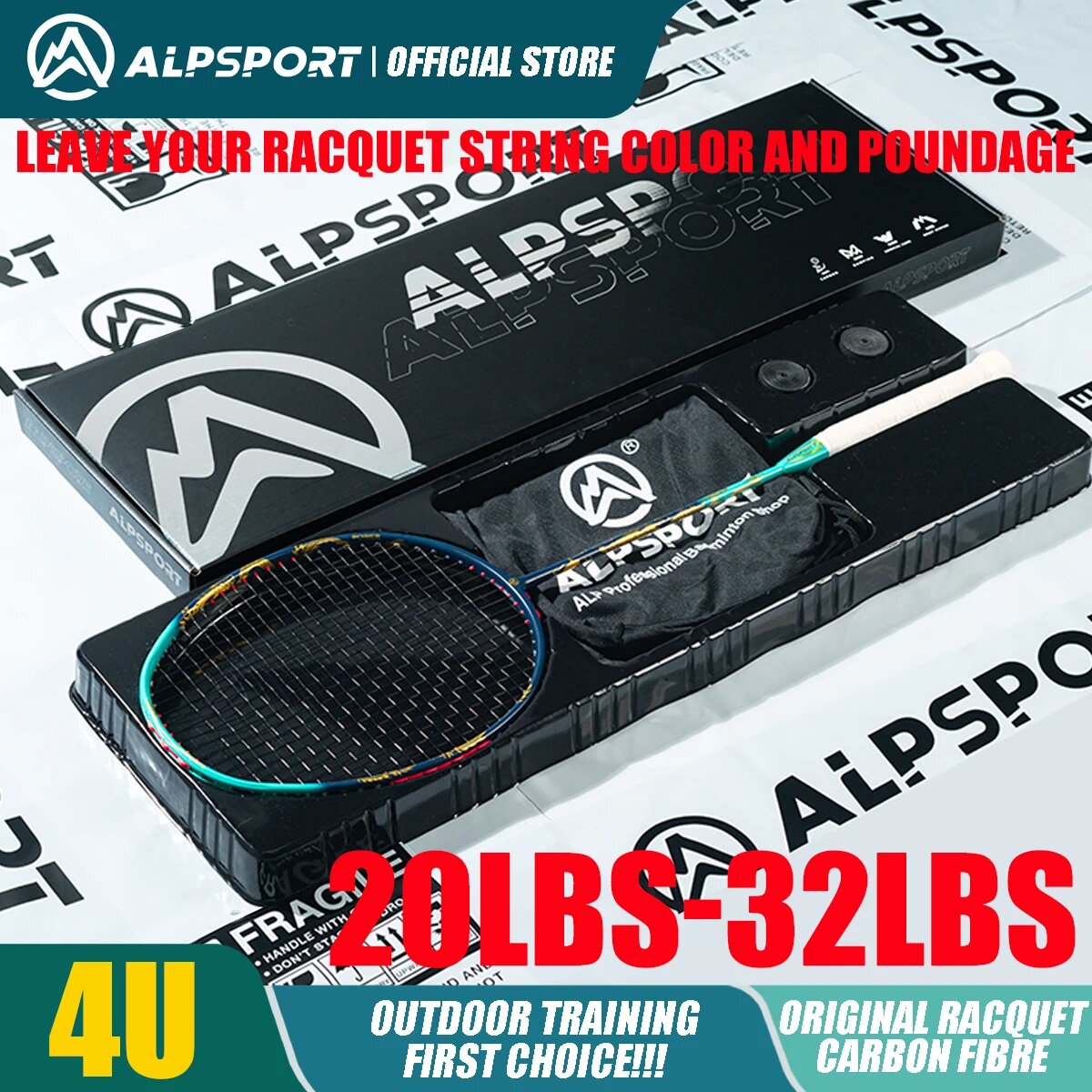 ALPSPORT AIR Бадминтонная ракетка, Цвет: 1PCS QYCyan