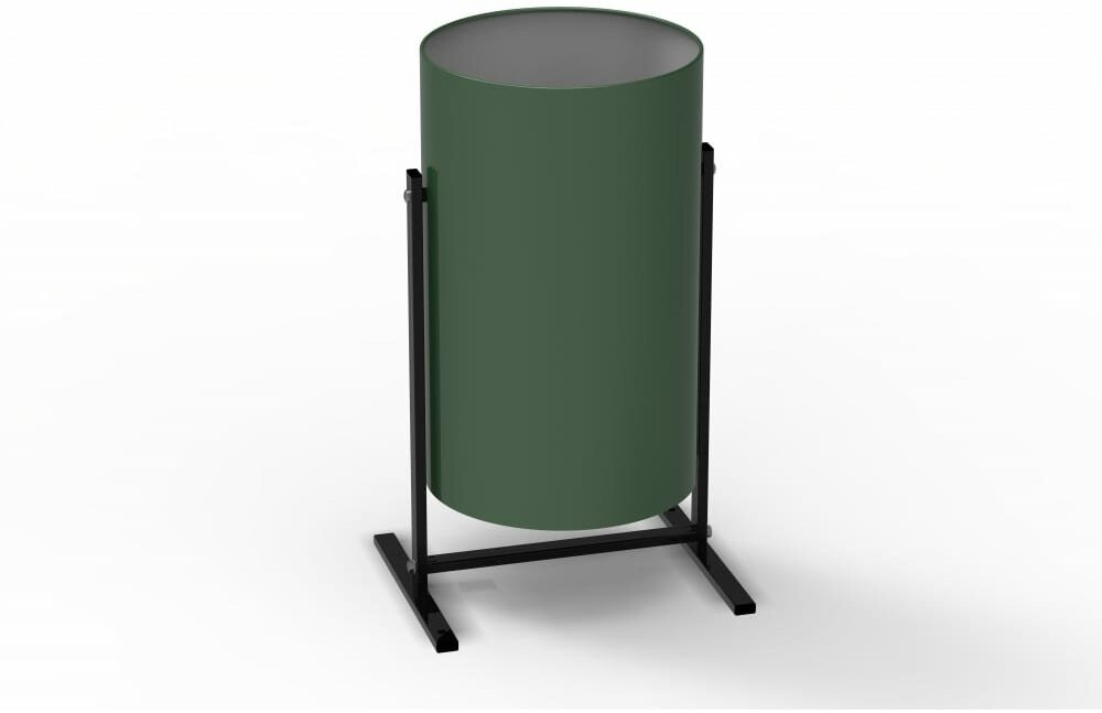 Разборная урна титан мета УРТ-19 зеленый 4670026243673, для сбора хранения мусора, разборный
