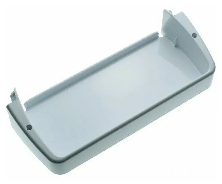 Балкон (боковая полка) малый двери холодильника Атлант/Минск, 245х100 мм, цвет белый пластик, без ограничителя