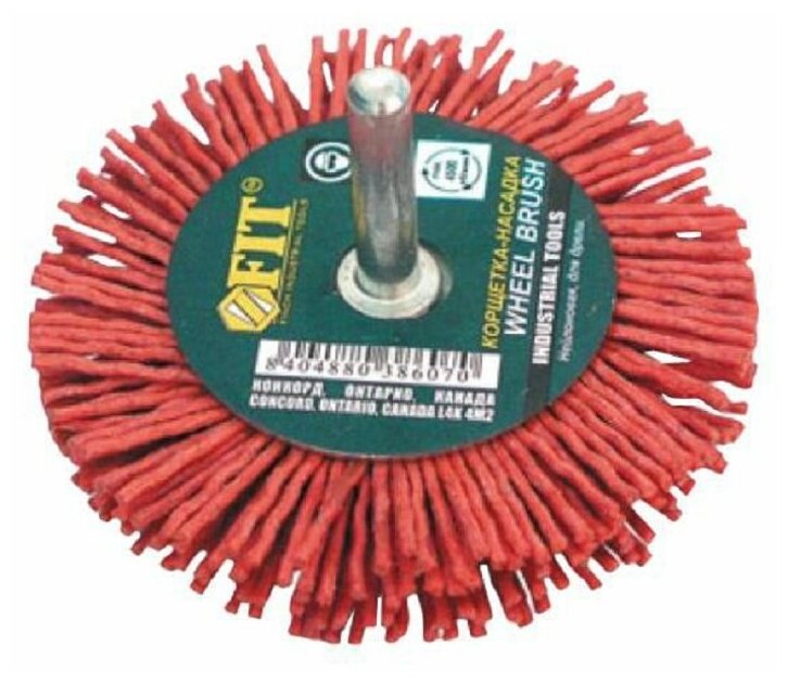Корщетка-колесо FIT нейлоновая 100мм