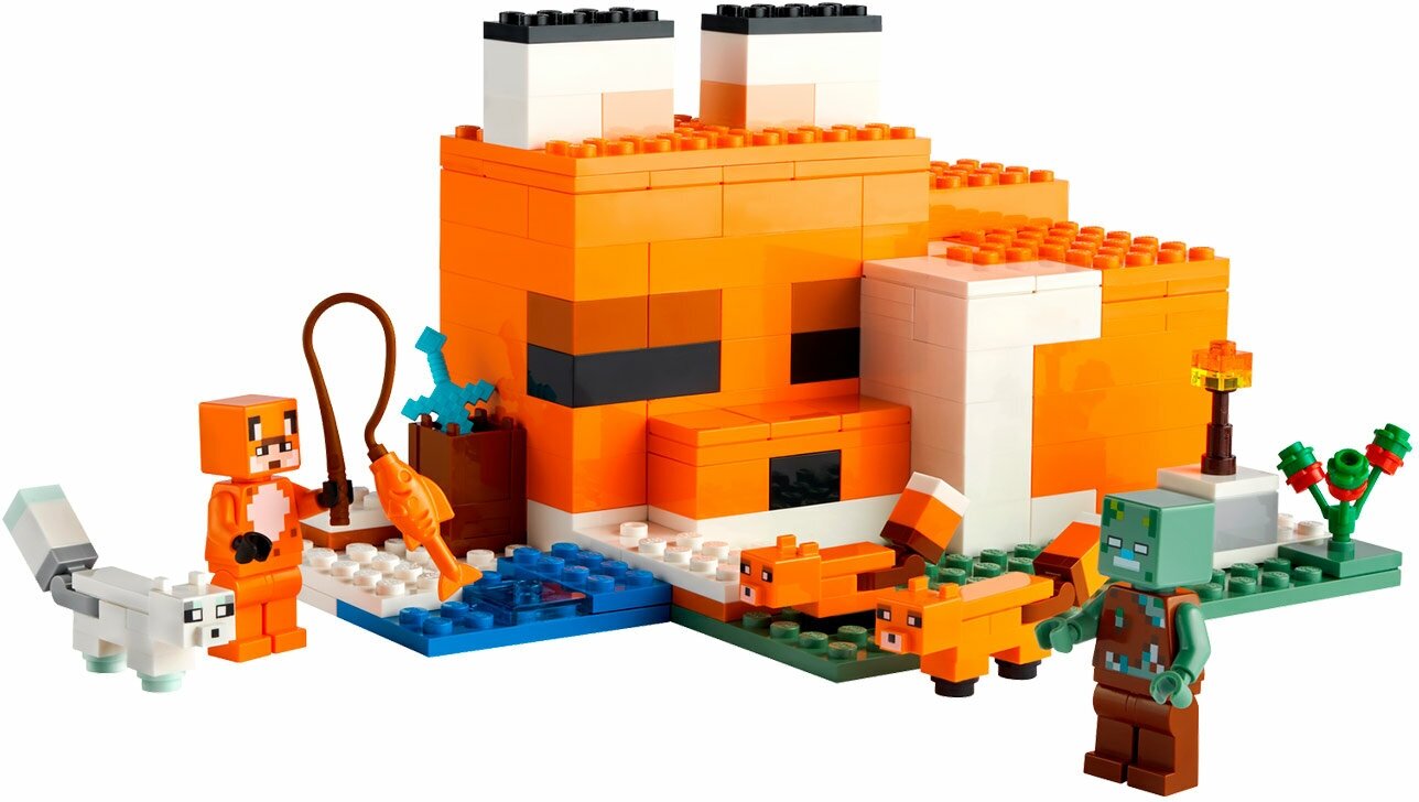Конструктор LEGO Lego Minecraft "Лисья хижина", 21178