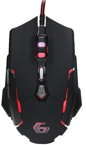 Мышь Gembird MG-600, игровая, USB, 3200dpi, 7кн, подсветка, макросы