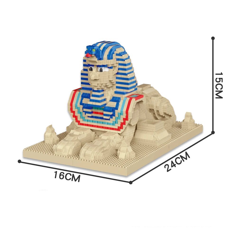 Микро-мини конструктор «Сфинкс» с подсветкой Doubuilt with-box, Sphinx