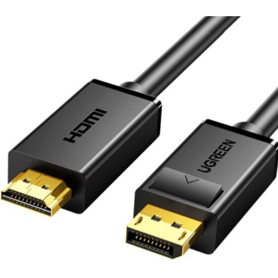 Кабель Ugreen DisplayPort - HDMI. 1.2, 8K, 1.5 м, черный