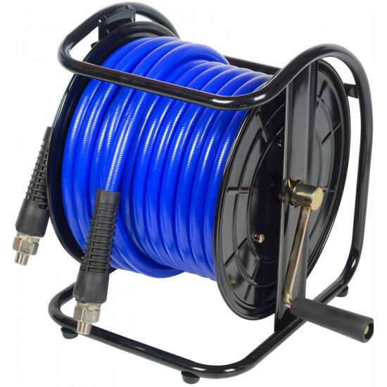 Шланг на открытой катушке Мастак 681-10020HR полиуретановый 10х15мм, 20 м, резьба 1/4"