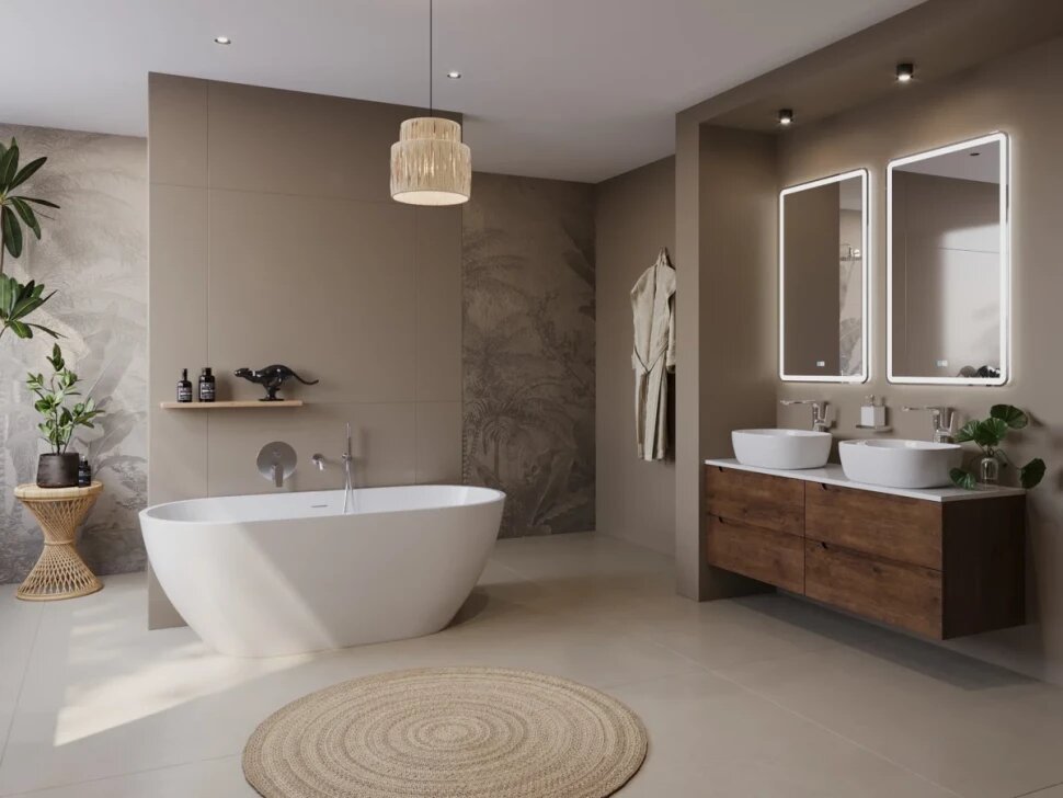 Акриловая ванна BelBagno Uno BB701-1500-730-K 150x73 см, отдельностоящая, белый