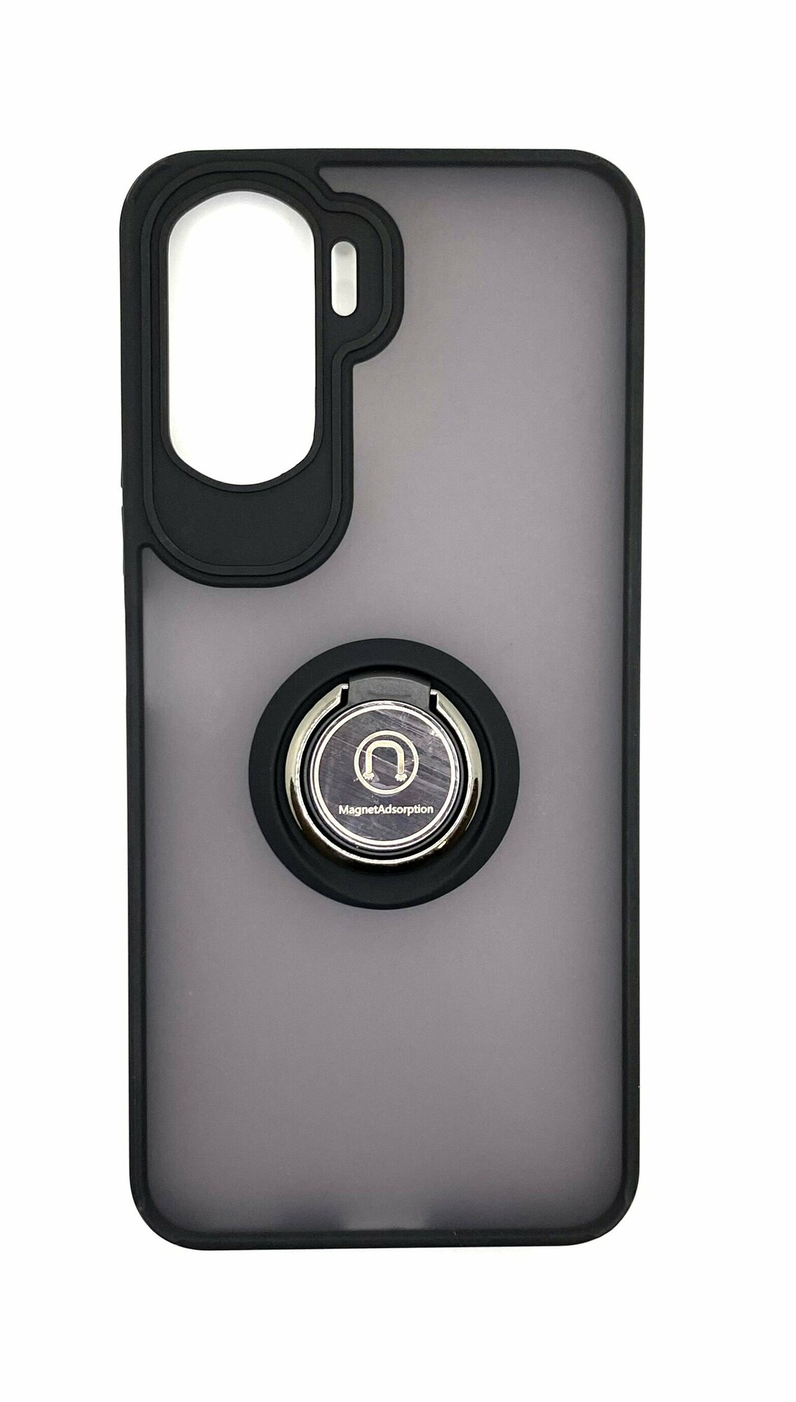 Брони чехол для Honor 90 Lite, противоударный, с кольцом-подставкой, металлическая пластина