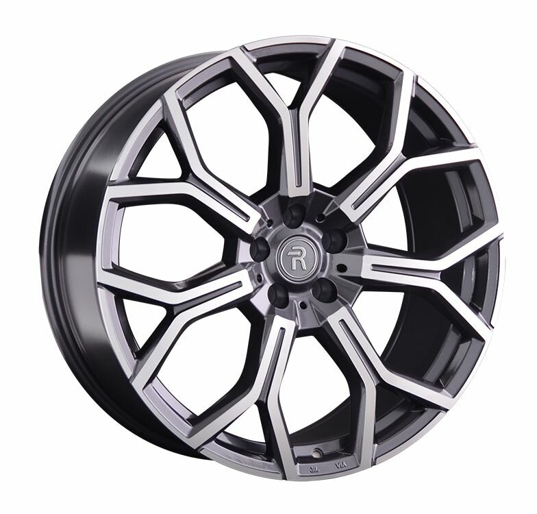 Колесный диск Replay B238 21x9.5" PCD5x112 ET37 D66,6 темно-серый глянцевый с полированными лучами