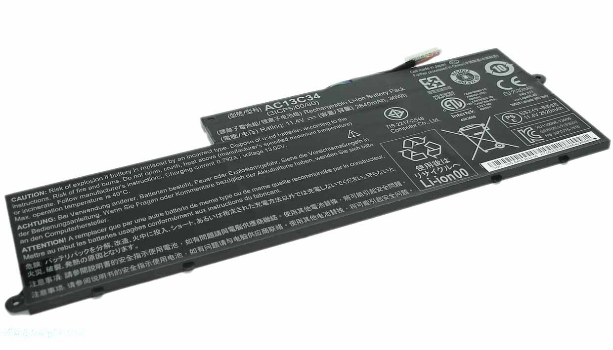 Аккумулятор для Acer Aspire E3-111 11.4V (2640mAh)