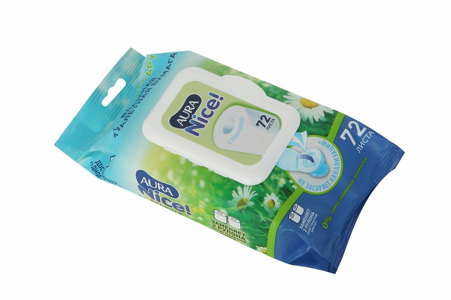 Niceвлажная туалетная бумага для деликатной кожи мягкая гипоаллергенная двухслойная