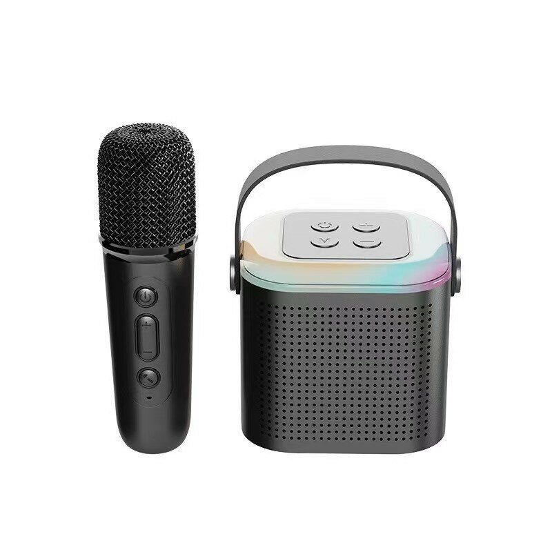Y1 беспроводная колонка Bluetooth с одним микрофоном для карате, компактный черный цвет