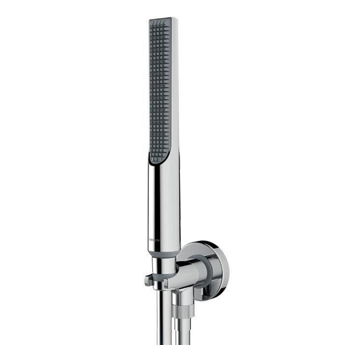 Bossini apice комплект для душа с держателем подводом воды, ручным душем slim и шлангом 1500 мм. цве