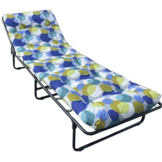 Кровать раскладная Olsa Стефания мягкая крошка гофрокартон арт. с88а/44 (цвет ткани разноцветный рис. круги )