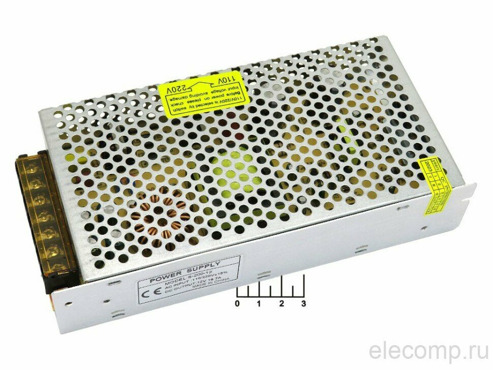 Блок питания 12V 16.7A 200W S-200-12