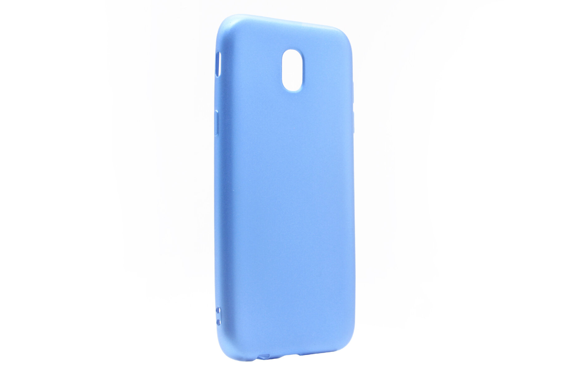 Силиконовый чехол TPU Case Металлик для Samsung J5 (2017) голубой