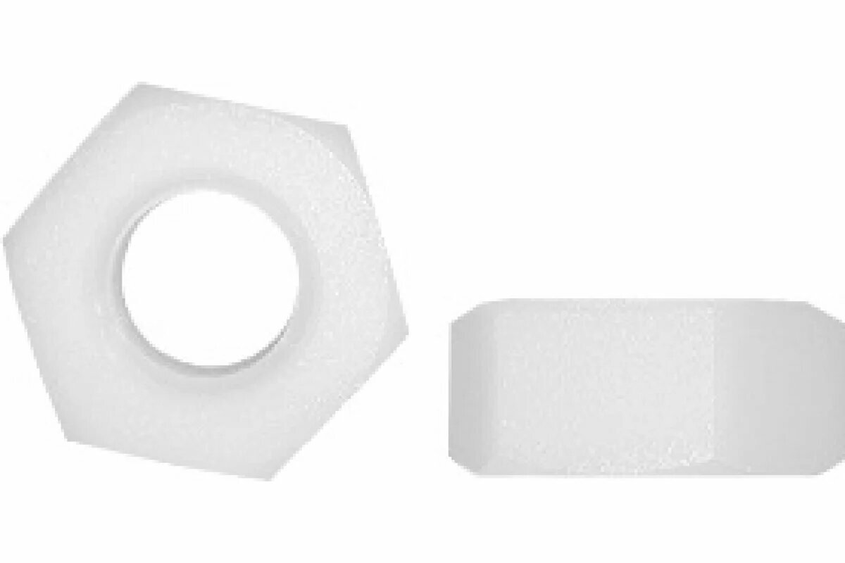 DINFIX DIN 555 полиамидная шестигранная гайка M6, пластиковая, набор 50 шт для сборки