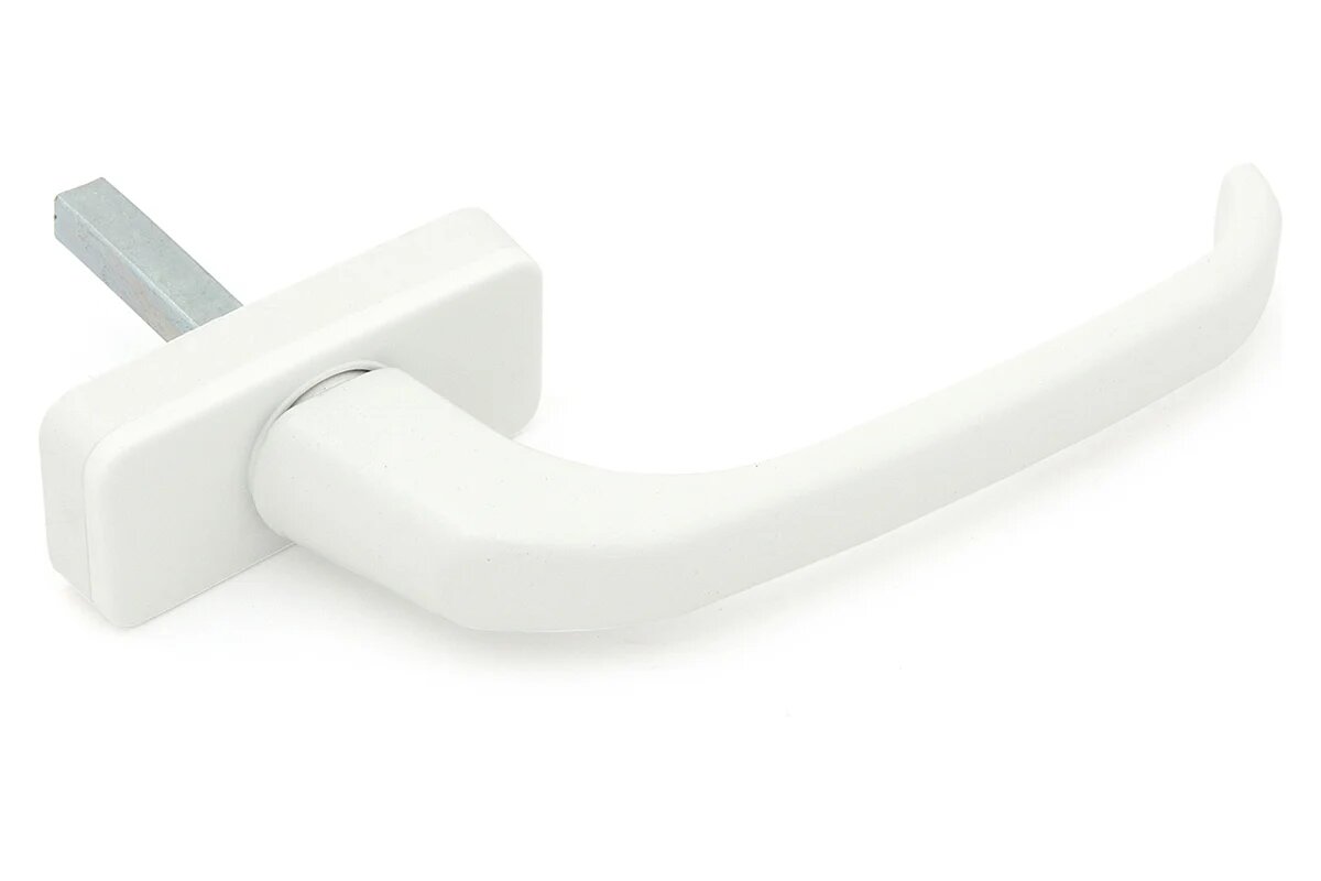 Palladium Ручка оконная металлическая с винтами WH PS WW белая 110830