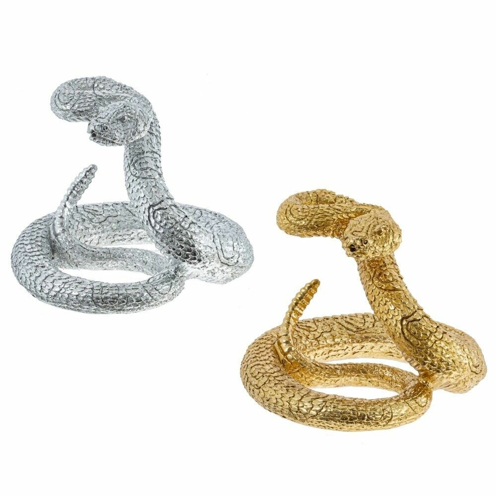 Фигурка декоративная "Змея", 16х18х14 см, 2 вида, 1 штука