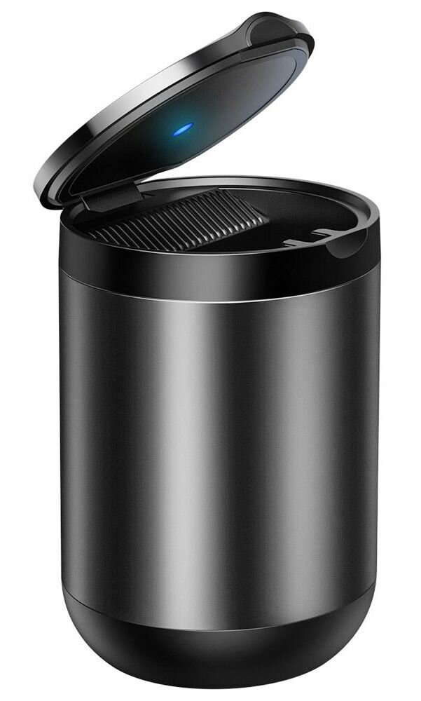 Автомобильная пепельница с подсветкой Baseus Premium Car Ashtray dark gray