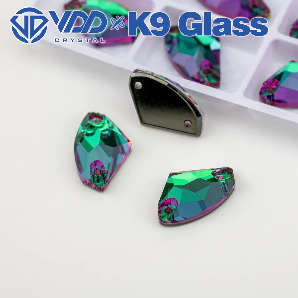 Стразы стеклянные K9 Galactic 9x14 мм