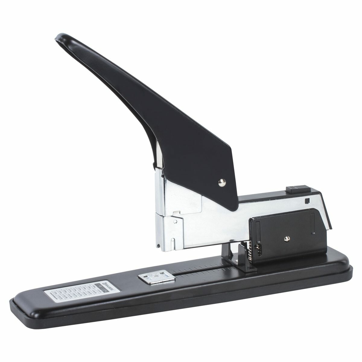 Степлер мощный до 200 листов Brauberg Heavy duty, скобы №24/6 - 23/24, черный (227660), 4шт.