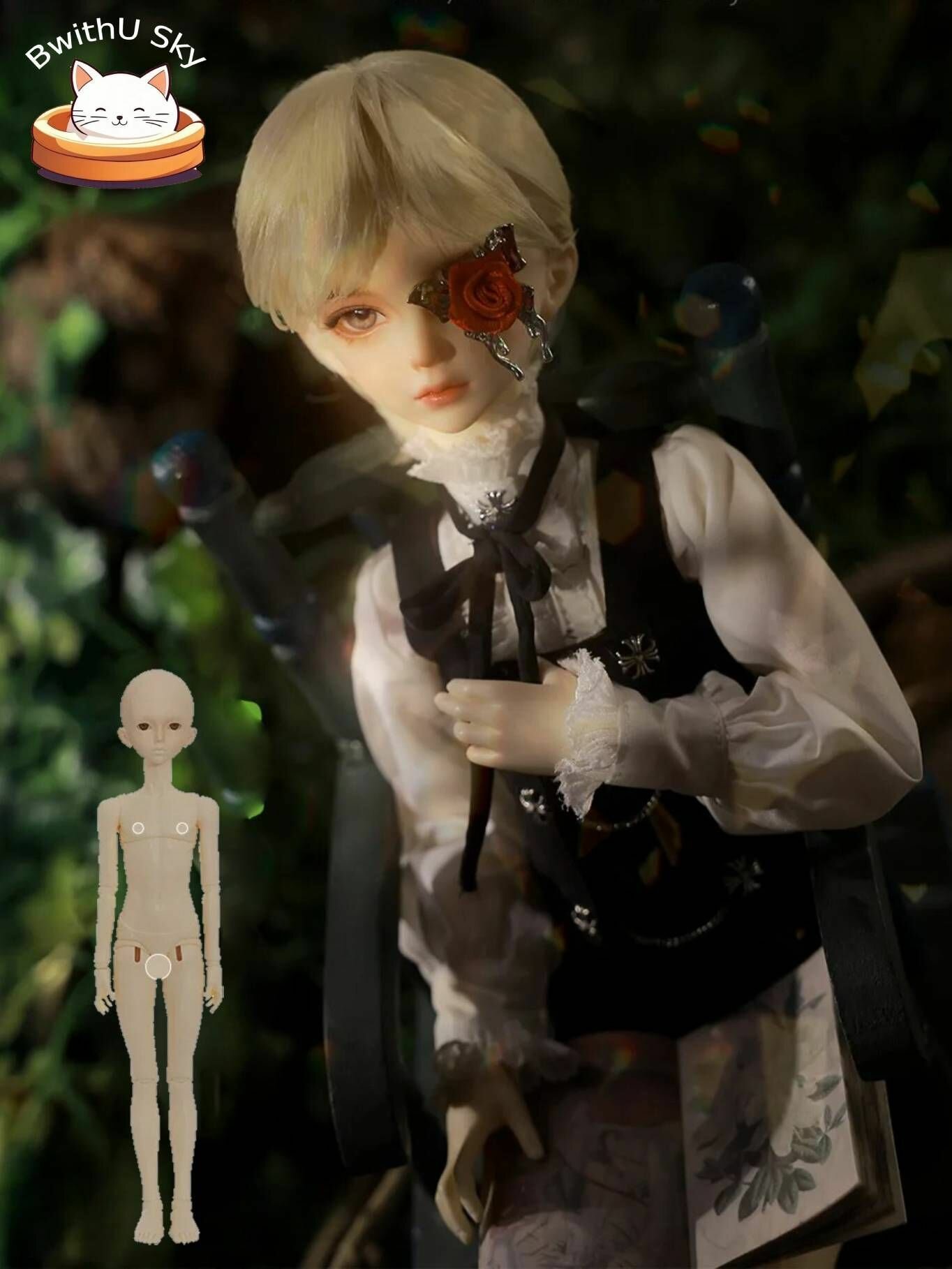 BwithU Kaka BJD 1/4 Minifee обнаженная кукла с нормальной кожей, без макияжа, без аксессуаров