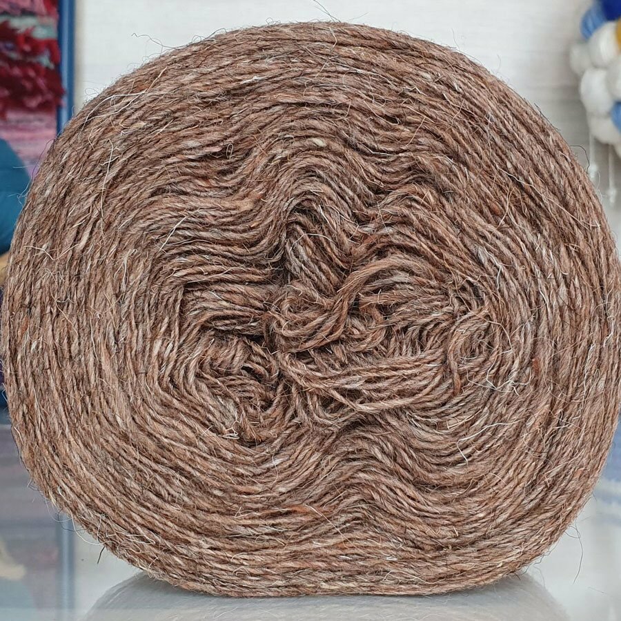 Пряжа Рассказовская шерсть натуральная 15 верблюжий (2 мотка)