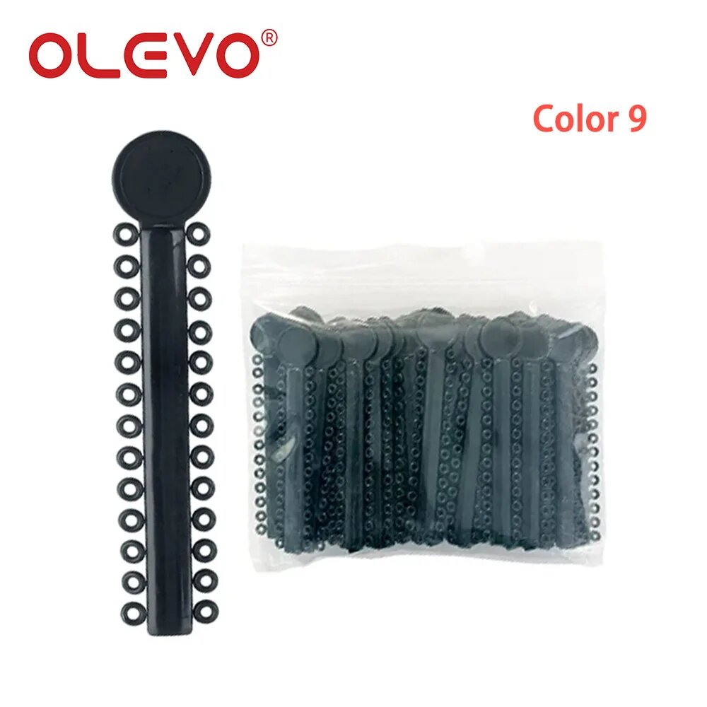 OLEVO 1040 шт, стоматологические лигатуры, ортодонтические кольца для брекетов для зубов, эластичные резинки, красочный материал для стоматологии
