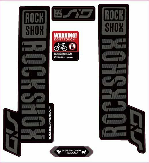 Наклейка LYRIK ROCK-SHOX, для горного велосипеда, передняя вилка, 2018 г.