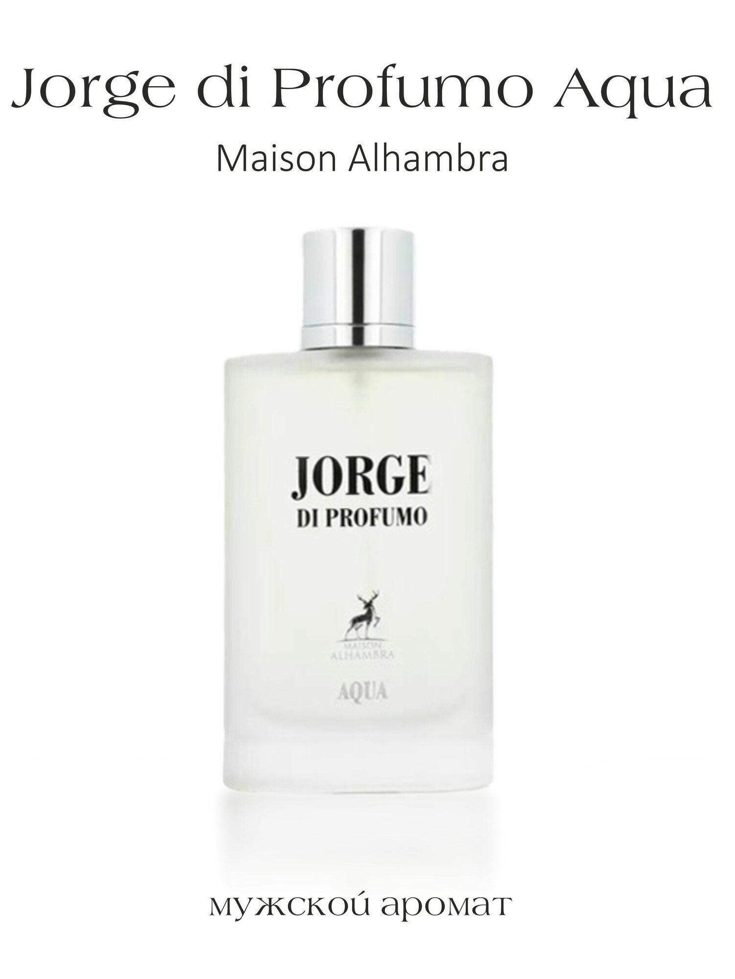 Парфюмерная вода мужская аромат стойкий арабский Jorge di Profumo Aqua, Maison Alhambra, 100 мл