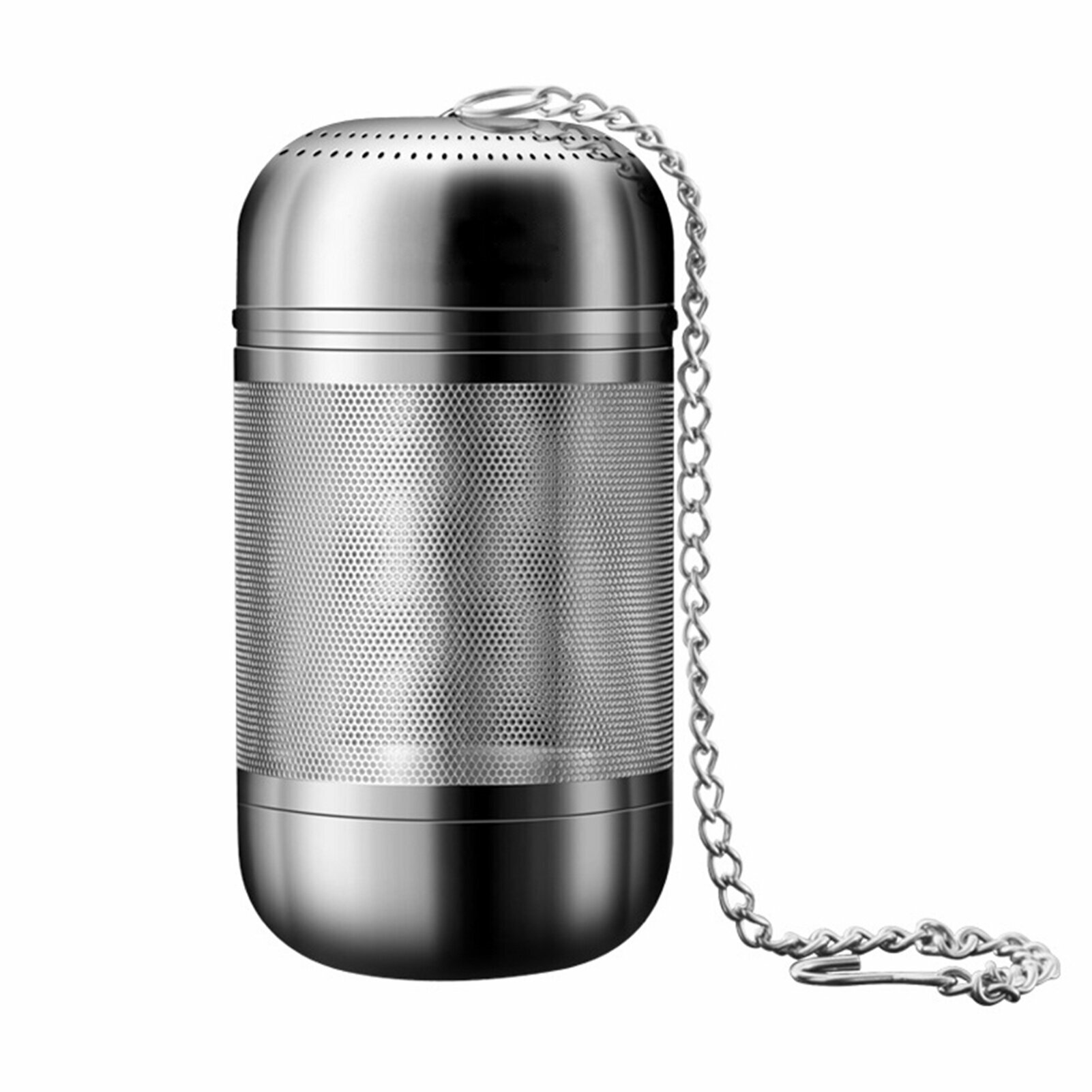 Фильтр для специй из нержавеющей стали, ситечко для приправ, многофункциональное мелкоячеистое ситечко для чая, заварочный чайник с длинной цепочкой, крючок