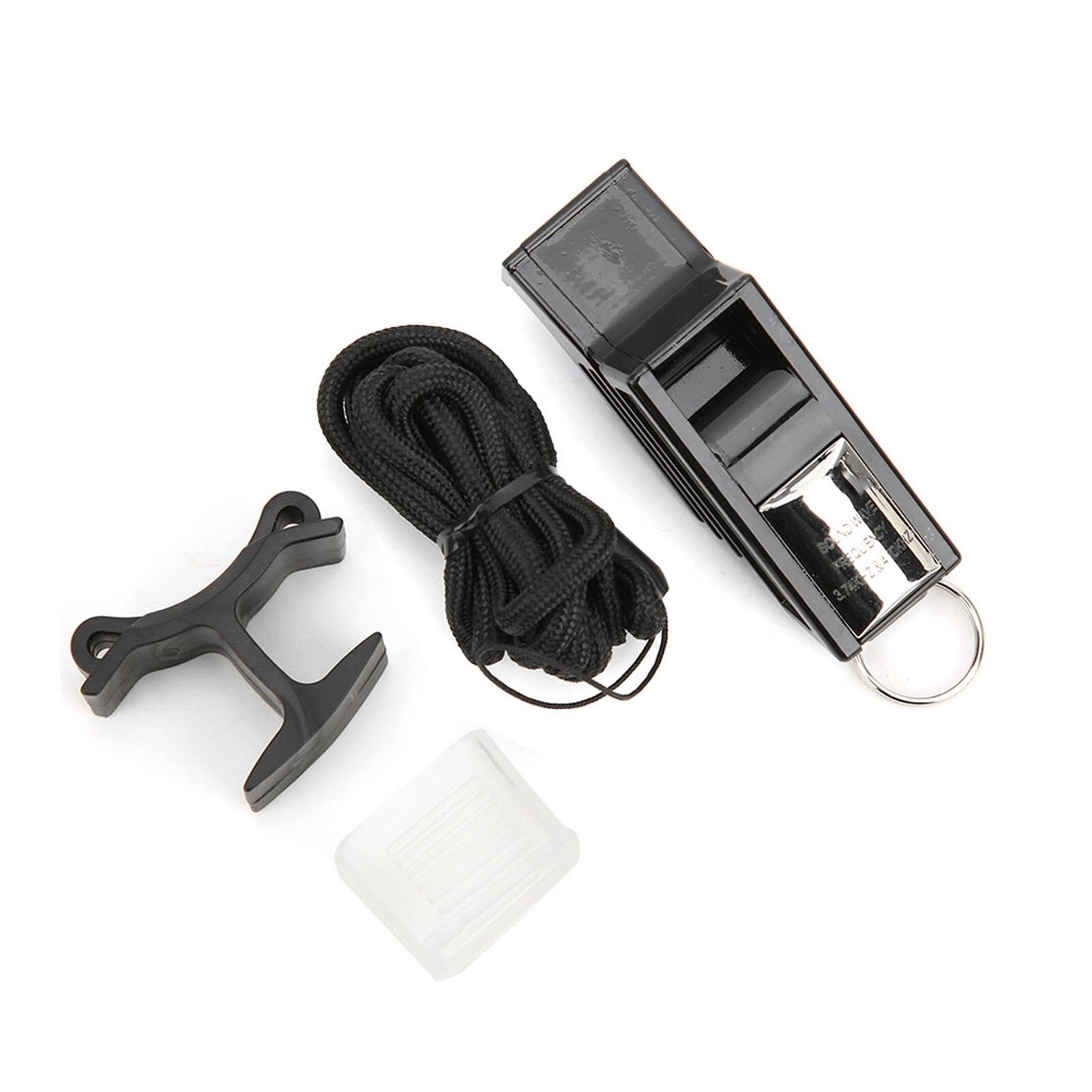 Basketball Sports Referee Whistle Camping Survival Emergency Lifesaving Whistles Black&Silver