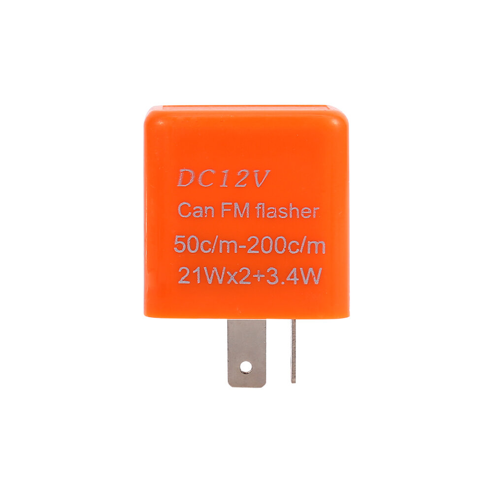 Универсальный мотоциклетный указатель поворота, 2-контактный, регулируемый по скорости светодиодный релейный индикатор, 12 В, оранжевый