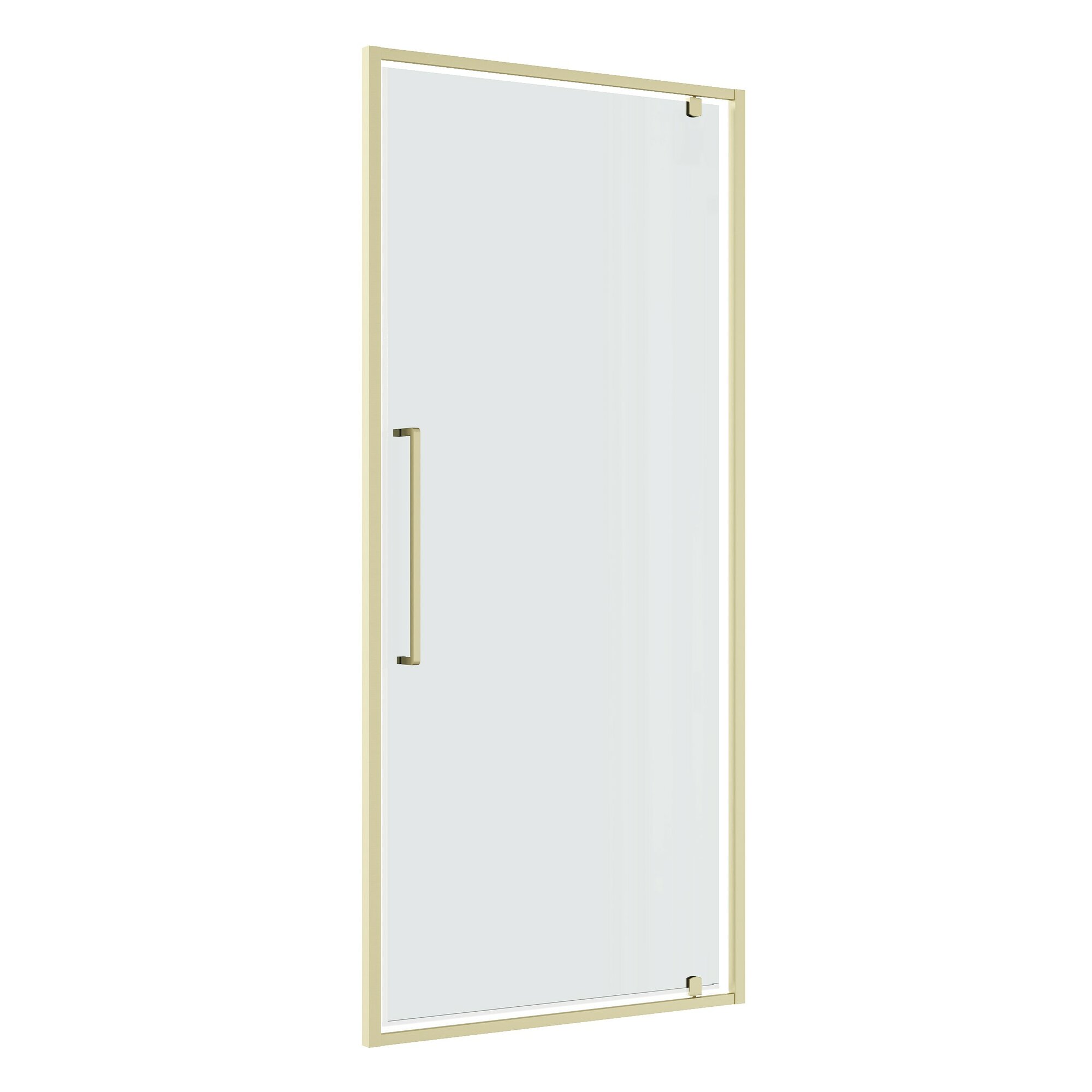 Дверь в нишу Niagara Nova NG-45-10ASG (100х195) распашная, золото сатин, стекло прозрачное,1 место