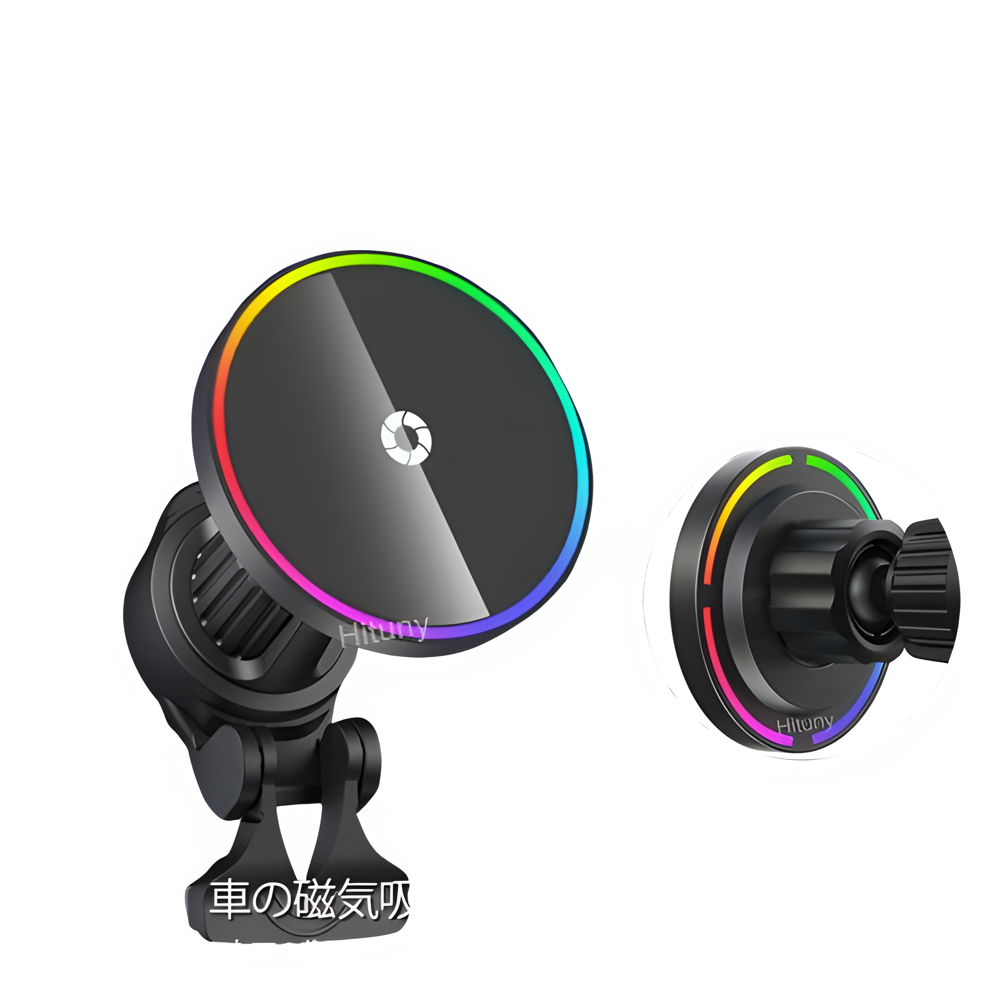 Автомобильный магнитный держатель C27-rgb с беспроводной зарядкой MagSafe-магнитом для смартфонов