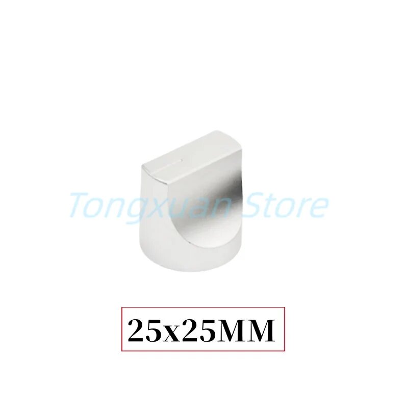 Кнопка регулятора громкости 25x25mm Silver